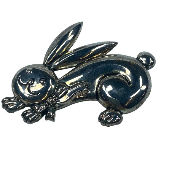 Best | Jewelry | Silver Tone Color Best Bunny Rabbit Pin Brooch Pendant ...